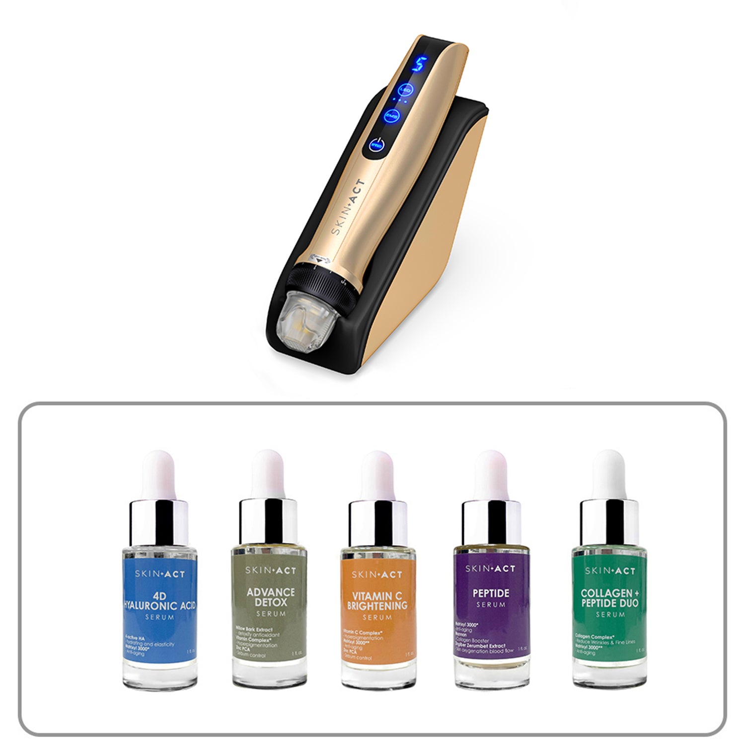 Pro Wireless Microneedling Pen With Serums Package