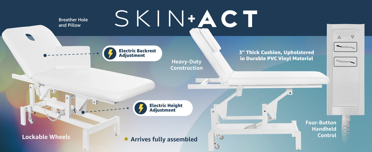 Cosmo Fully Electric Treatment Table, Facial Bed, Massage Table