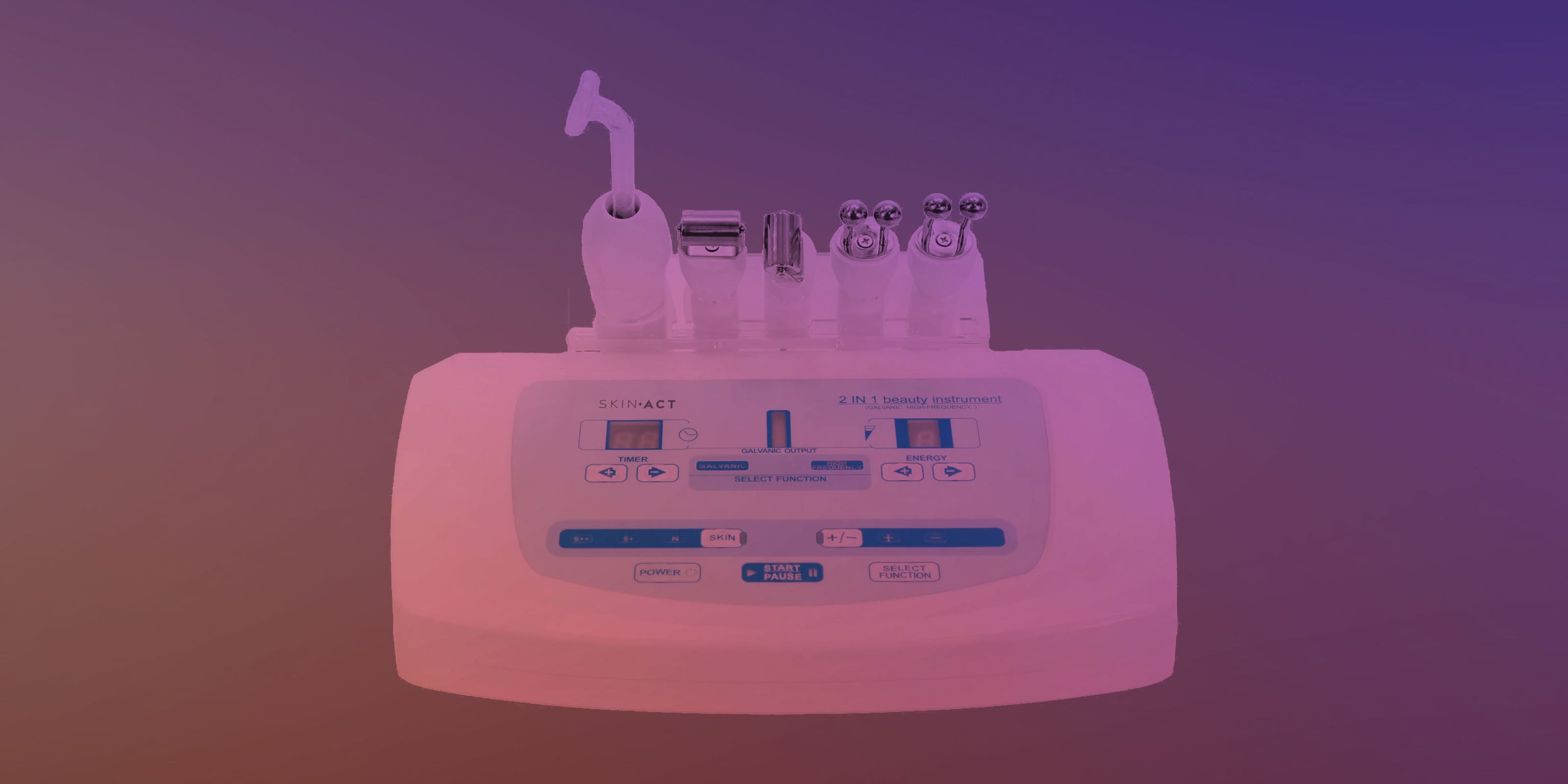 Deluxe Galvanic High Frequency Table Top Unit